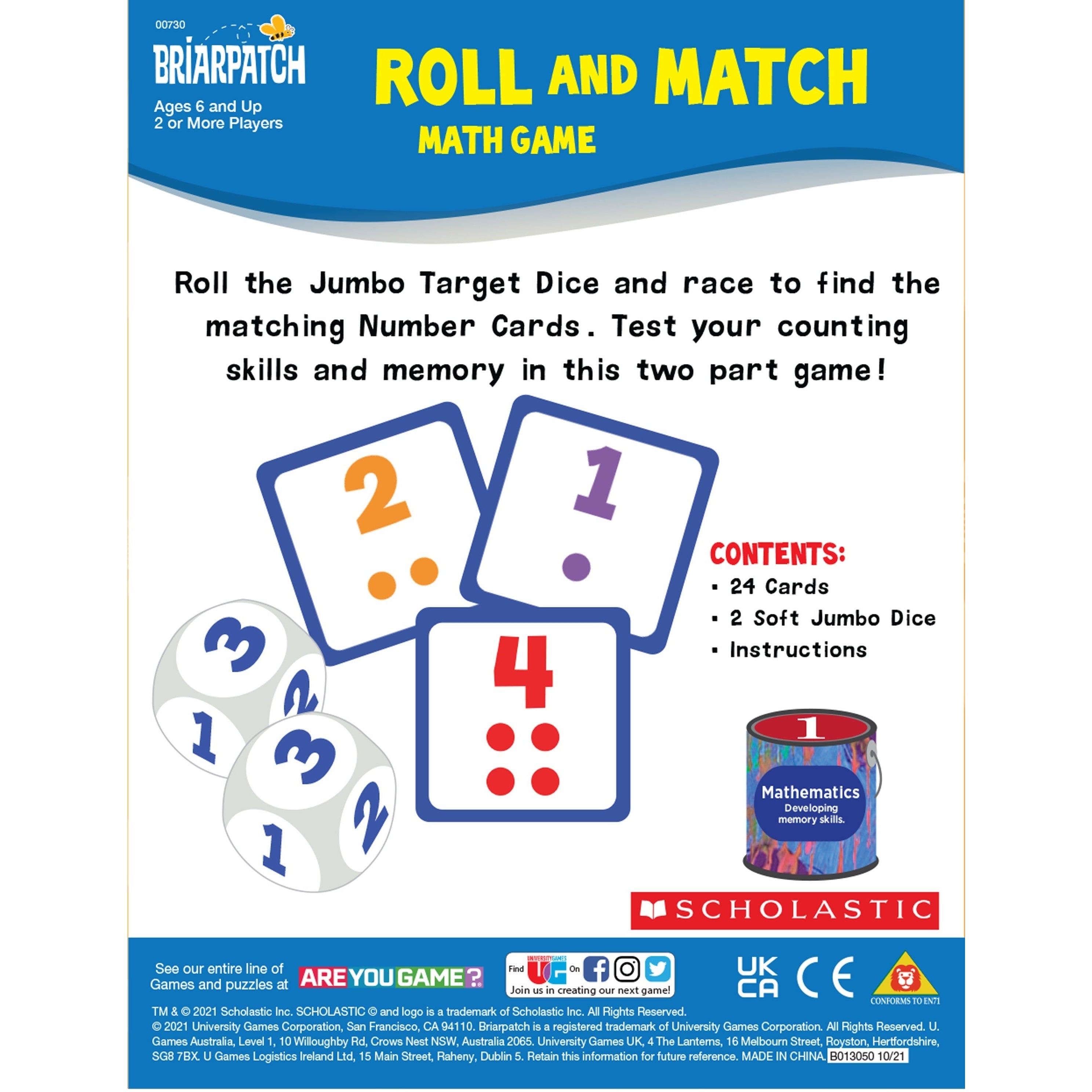 Scholastic: Roll and Match Game Game – SuperGamers